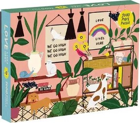 GALISON Puzzle Tady žije láska / 1000 dílků