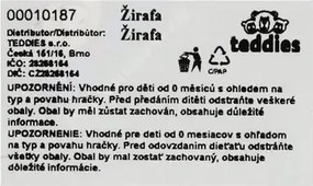 TEDDIES Plyšová žirafa 26 cm / Plyšová hračka / 0m+