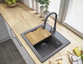 SINK Quality Sink Quality, buková dřevěná prkénko na krájení 240x348 mm, hnědá, SKQ-CB.240x348