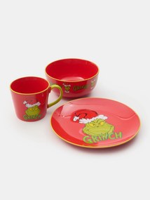 Sinsay - Sada: hrnek, miska a talíř Grinch - vícebarevná