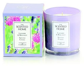 Vonná svíčka ve skle THE SCENTED HOME - LAVENDER & BERGAMOT (levandule a bergamot), 42 hodin