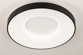 Stropní stmívatelné kulaté LED svítidlo Toronto Black 49