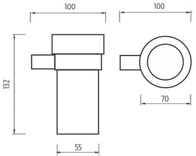 Nimco Držák na kartáčky BR 11058KN-26