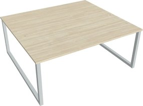 Kancelářský pracovní stůl Hobis USDO 1800, bílá RAL 9016, deskabuk