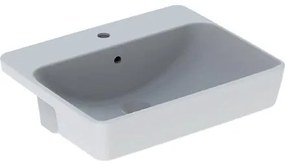 Geberit VariForm - Umyvadlo polozápustné, 550x450 mm, s přepadem, otvor pro baterii, bílá 500.681.01.1