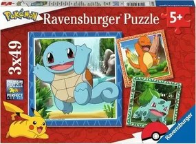 Ravensburger - Puzzle - Vypusťte Pokémony / 3x49 dílků / od 5 let