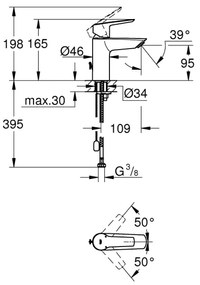 GROHE 32277002 - Umyvadlová baterie START velikost S lesklý chrom
