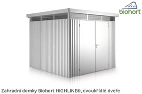 Biohort Zahradní domek HIGHLINE® H2-2K Barva: tmavě šedá metalíza