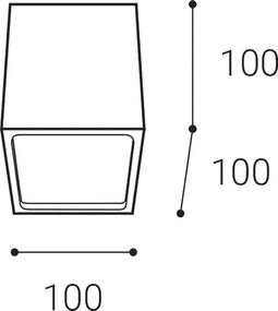 LED2 5111131D LED2 Venkovní stropní svítidlo CUBE, W DALI/PUSH 12W 3000K bílá - LED2 Lighting