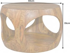 Designový konferenční stolek Velislav 60 cm Sheesham