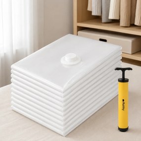 Zaparkorun Set vakuových sáčků 50x70 cm - 10 ks + odsávačka na vzduch