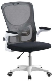 Ergonomická kancelářská židle s nastavitelnými loketními opěrkami, bílý