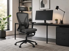 Ergonomická kancelářská židle ROJAS - šedá síťovina