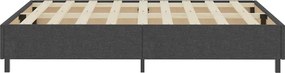 Postel boxspring šedá textil 180 x 200 cm 287466
