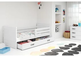 Dětská postel RICO 80x190 cm Šedá Bílá
