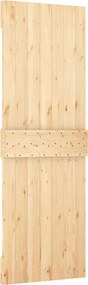 vidaXL Posuvné dveře s kováním 70 x 210 cm masivní borové dřevo [3203173]