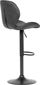 Autronic Židle barová, černá COWBOY látka, černá podnož AUB-431 BK3
