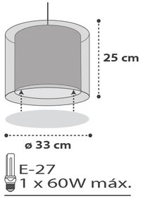 Dalber D-41412E - Dětský lustr CLOUDS 1xE27/60W/230V