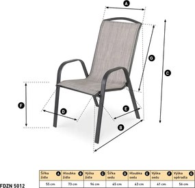 Fieldmann RONY II. LIGHT Set zahradní nábytek