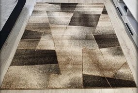 HU Moderní koberec Rio 509-Cream-Brown v béžovo-hnědé barvě Rozměr: 60x100 cm