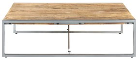 Konferenční stolek 140 x 140 x 40 cm hrubé mangovníkové dřevo - Default Title