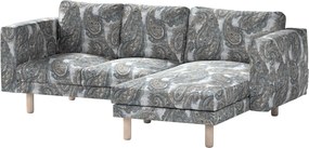 Potah na pohovku IKEA Norsborg 3-místná se šezlongem barva vícebarevná látka pletený vzor, vzorované