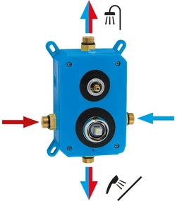 Novaservis - Sprchová sada s podomítkovou baterií METALIA ECO matná černá