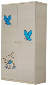Šatní skříň Čivava - Modrá