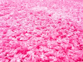 Kusový koberec Efor Shaggy 7182 Pink, 200x290, ružová, detská izba, Mono Carpet