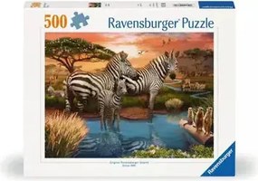 Ravensburger Zebry v napajedle / 500 dílků / od 12 let