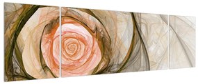 Moderní obraz růže (170x50 cm)