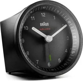 Braun BC07 černá / Klasický budík / Analogový / DCF ( Rádiem řízené) /
