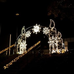 Easy Fix LED Neon hadice venkovní, 50 m, D-TYP jednostranný, ledově bílá, 3000 diod, bílý kabel, IP67, cívka