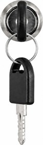 Kancelářská skříň FRAME, 6x dveře, prostor pro TV, 1299 x 450 x 2162 mm, cylindrický zámek, bříza