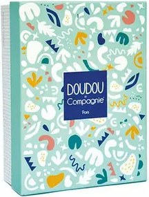 Doudou Dárková sada - Plyšový dinosaurus s dečkou 25 cm zelený / od 0