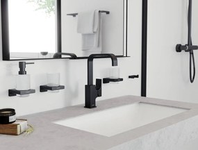 Hansgrohe Metropol, umyvadlová baterie 230 s výpustí Push-Open, černá matná, 32511670