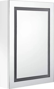 LED koupelnová skříňka se zrcadlem zářivě bílá 50 x 13 x 70 cm 326494