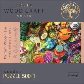 Trefl Wood Craft Origin - Puzzle - Barevné koktejly / 501 dílků / 37.5