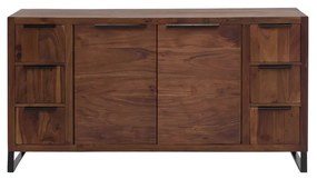 Massive home | Široká koupelnová komoda Wild 138cm - tmavý akát VÝPRODEJ