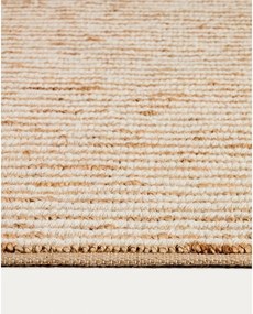 Ručně tkaný jutový koberec v přírodní barvě 200x300 cm Derule – Kave Home