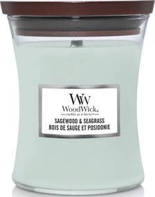 Svíčka Core WoodWick Sagewood & Seagrass střední