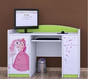 Dětský psací stůl PRINCEZNA A KONÍK - TYP 1