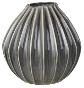 Keramická váza 30 cm Broste WIDE - kouřová