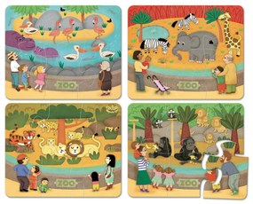 Vilac Dřevěné puzzle zoo