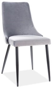 Jídelní židle Polly (šedá + černá). 1050720