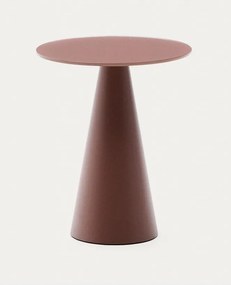 Kulatý odkládací stolek se skleněnou deskou ø 30 cm Wilshire – Kave Home