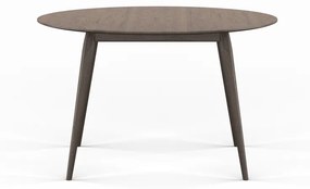 Rozšířitelný jídelní stůl PlayRound z masivu- Ø120cm typ dřeva:: tmavý dub, Varianta:: nerozšířitelný