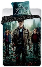 Bavlněné povlečení 140x200+70x90 Harry Potter Relikvie smrti