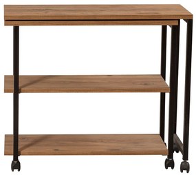Designový odkládací stolek Edgardo 76-116 cm borovice