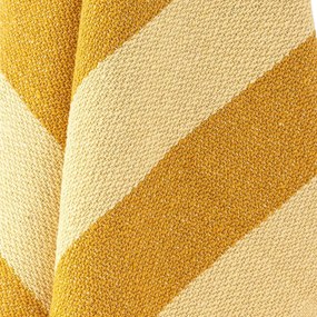 Žlutá deka z recyklované bavlny 130x160 cm Frello – Bloomingville